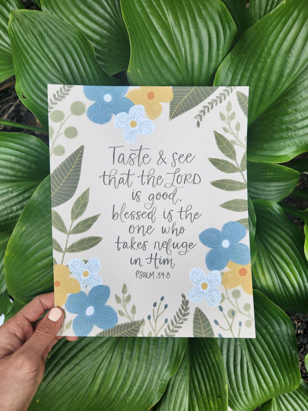 Taste and See That the Lord is Good Print | Psalm 34:8 | Bible Verse ...