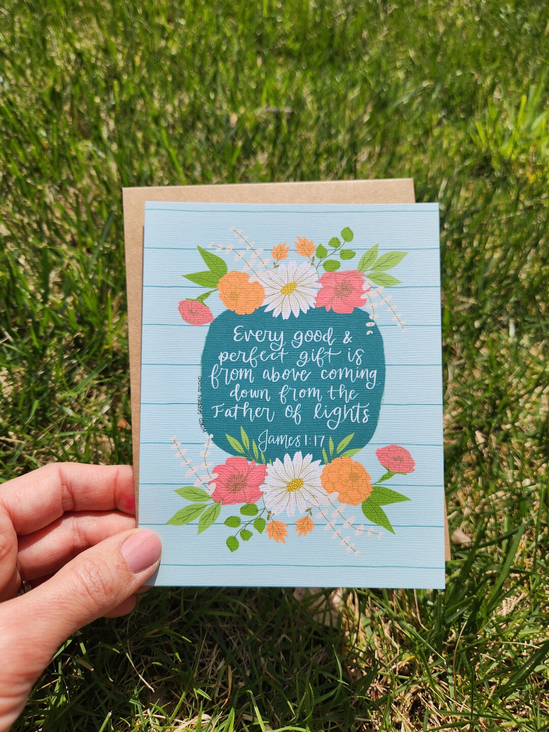 Every Good and Perfect Gift Comes From God Card | Bible Verse Greeting ...