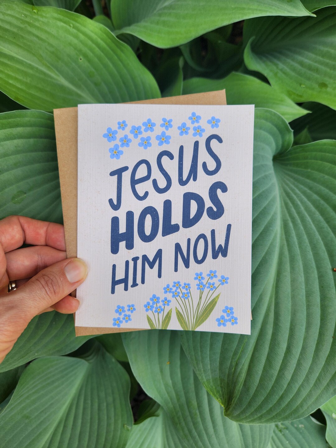 Jesus Holds Him Now Sympathy Card | Card for Loss of Loved One - Etsy