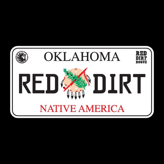 Oklahoma Dream Catcher RED DIRT License Plate | Etsy