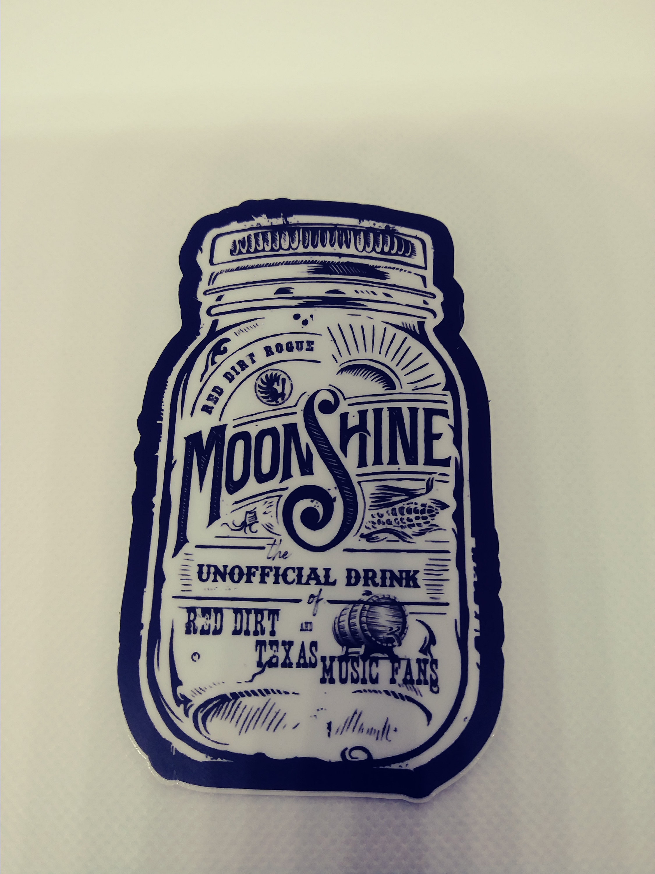 Red Dirt Rogue Moonshine Bottle Sticker - Etsy
