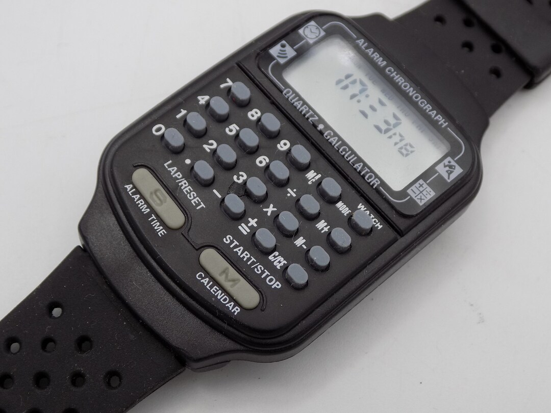 ALARM Chronographe,rectangular Chronograph,digital Chronograph,years 80 ...