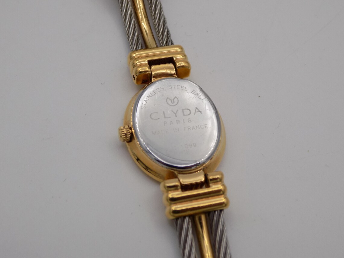 CLYDA Oval Women's Watch Gold Plated Made in France - Etsy UK