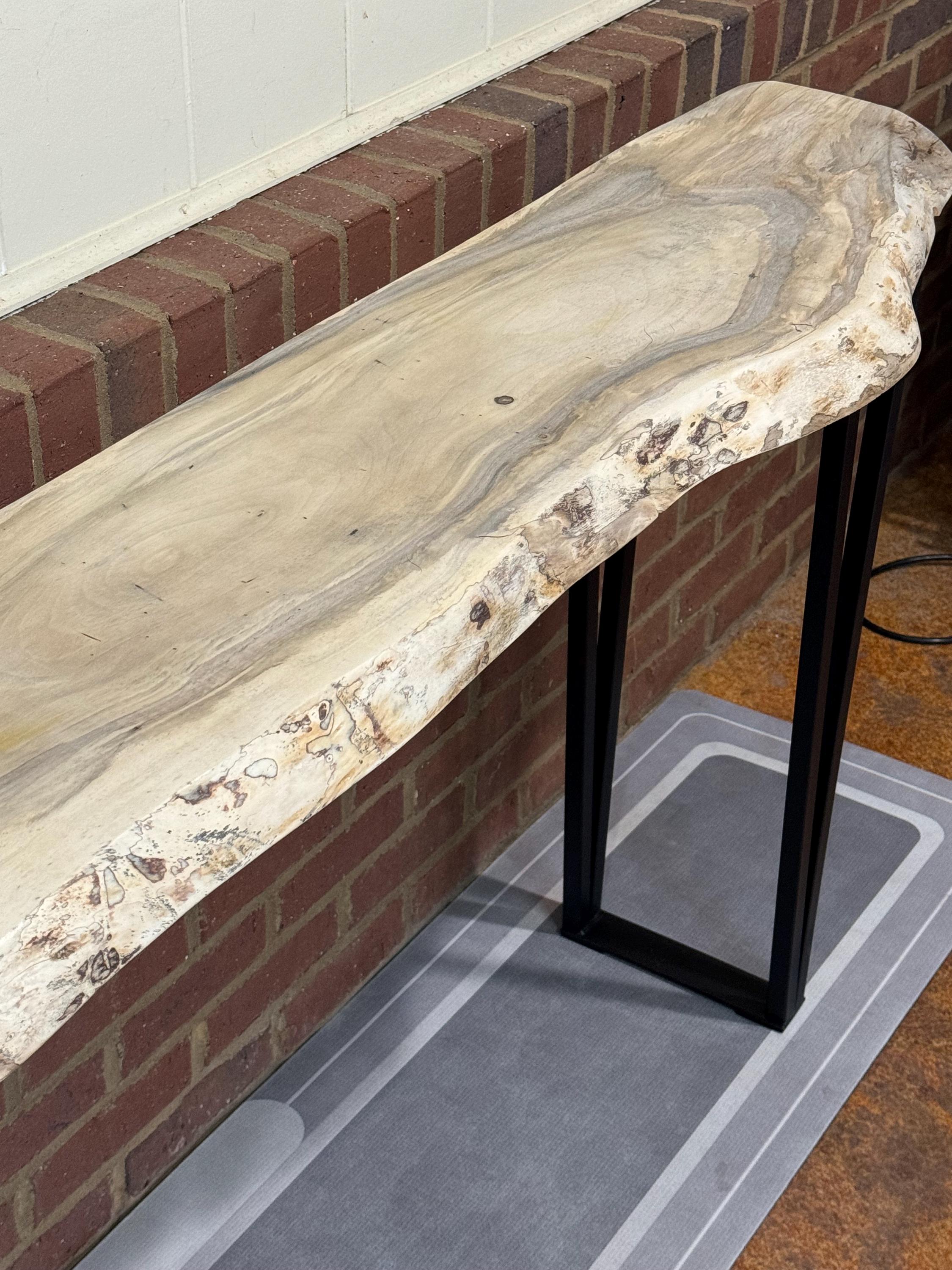Hickory Live Edge Sofa / Console Table - Etsy