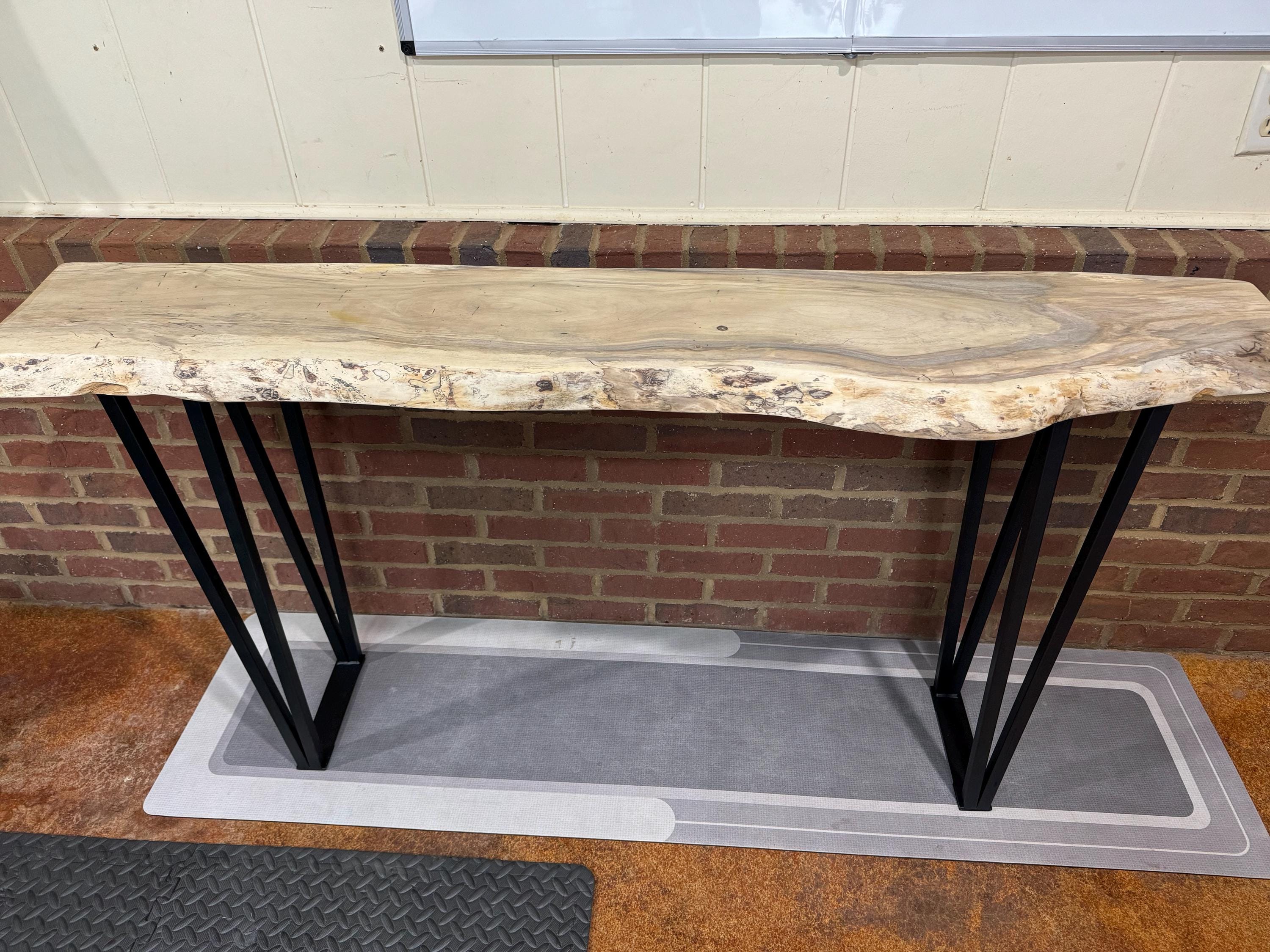 Hickory Live Edge Sofa / Console Table - Etsy