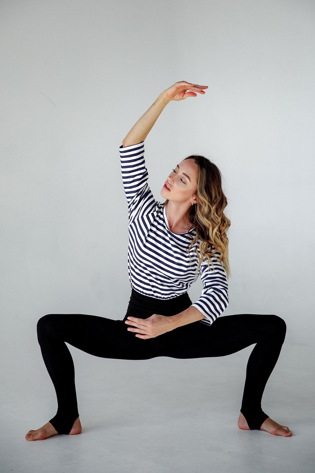 Stripe Sport Leotard for Aerial Silks, Hoop, Stretching and Circus ...