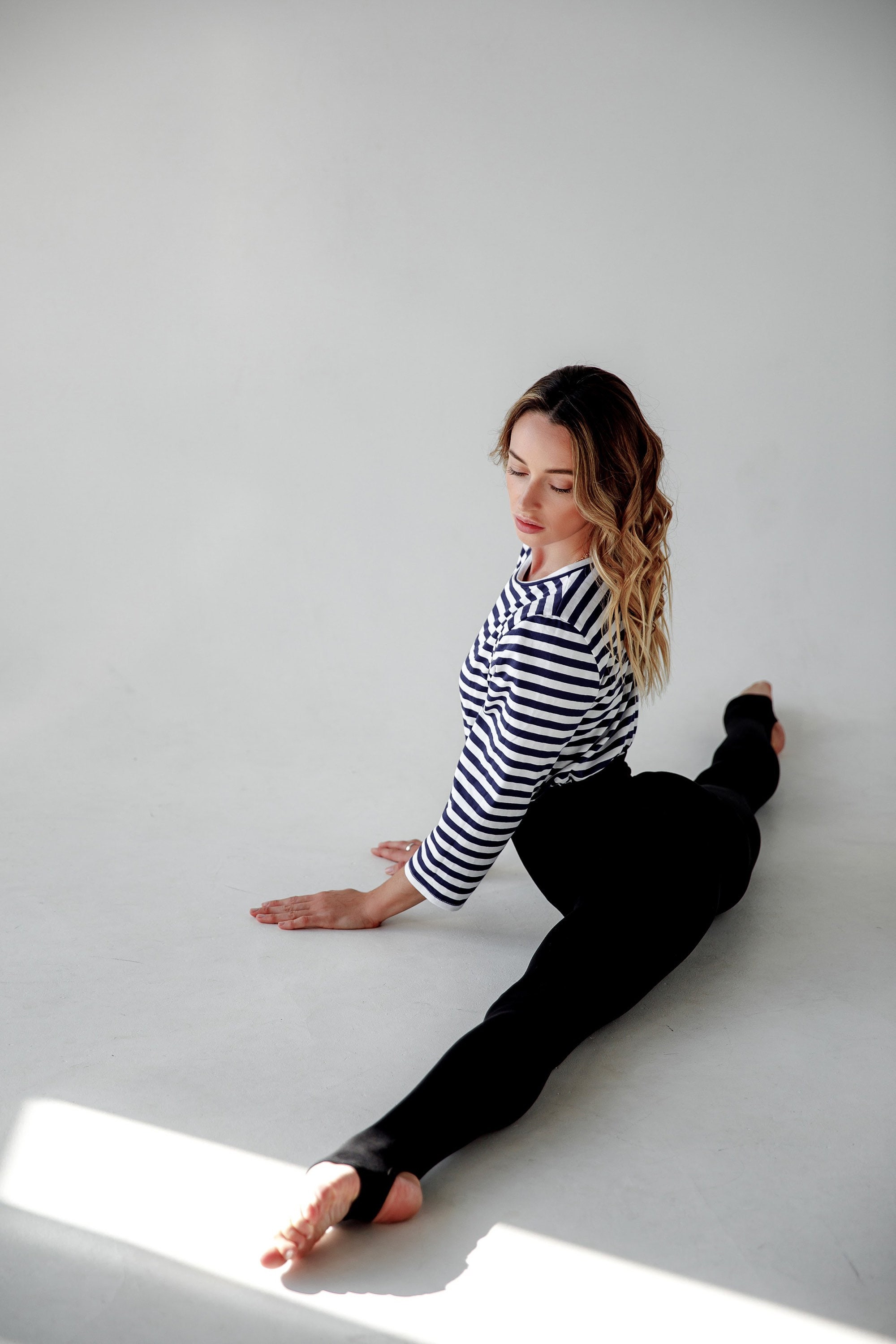 Stripe Sport Leotard for Aerial Silks, Hoop, Stretching and Circus ...