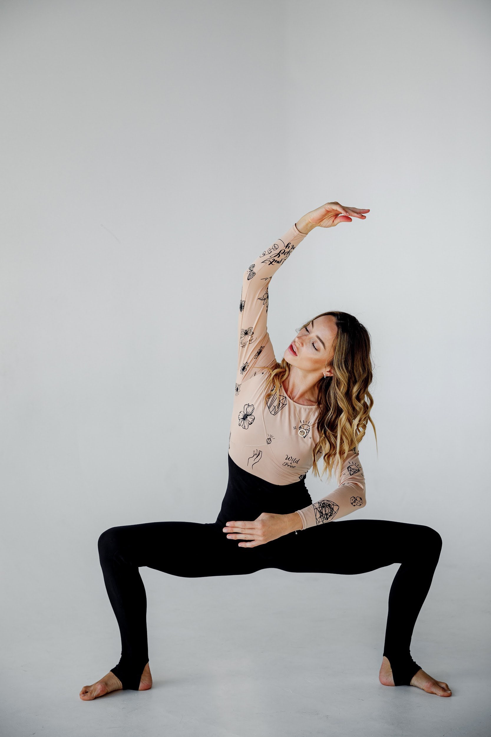 Tattoo Aerial Dance Costume. Lycra Open Back Bodysuit for Aerialists ...