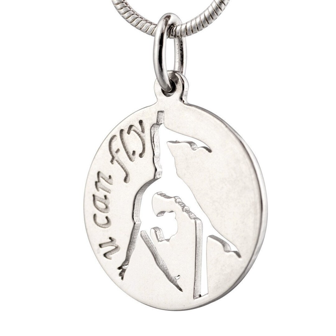 Aerial Silks Jewelry, Circus Pendant, Gymnastic Neckless, Aerial Tissue ...