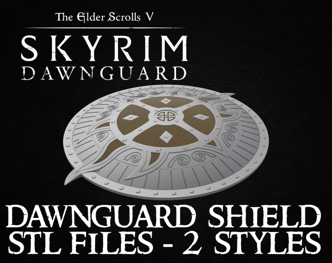 Skyrim's Dawnguard Shield 3D STL File - Etsy