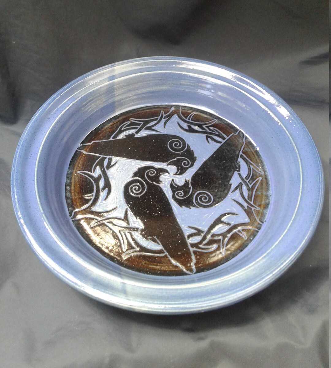 Triple Celtic Ravens Platter - Etsy