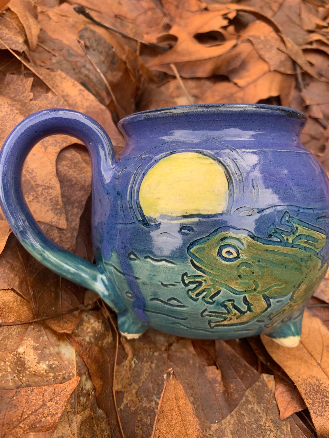 Frog and the Full Moon Cauldron Mug - Etsy
