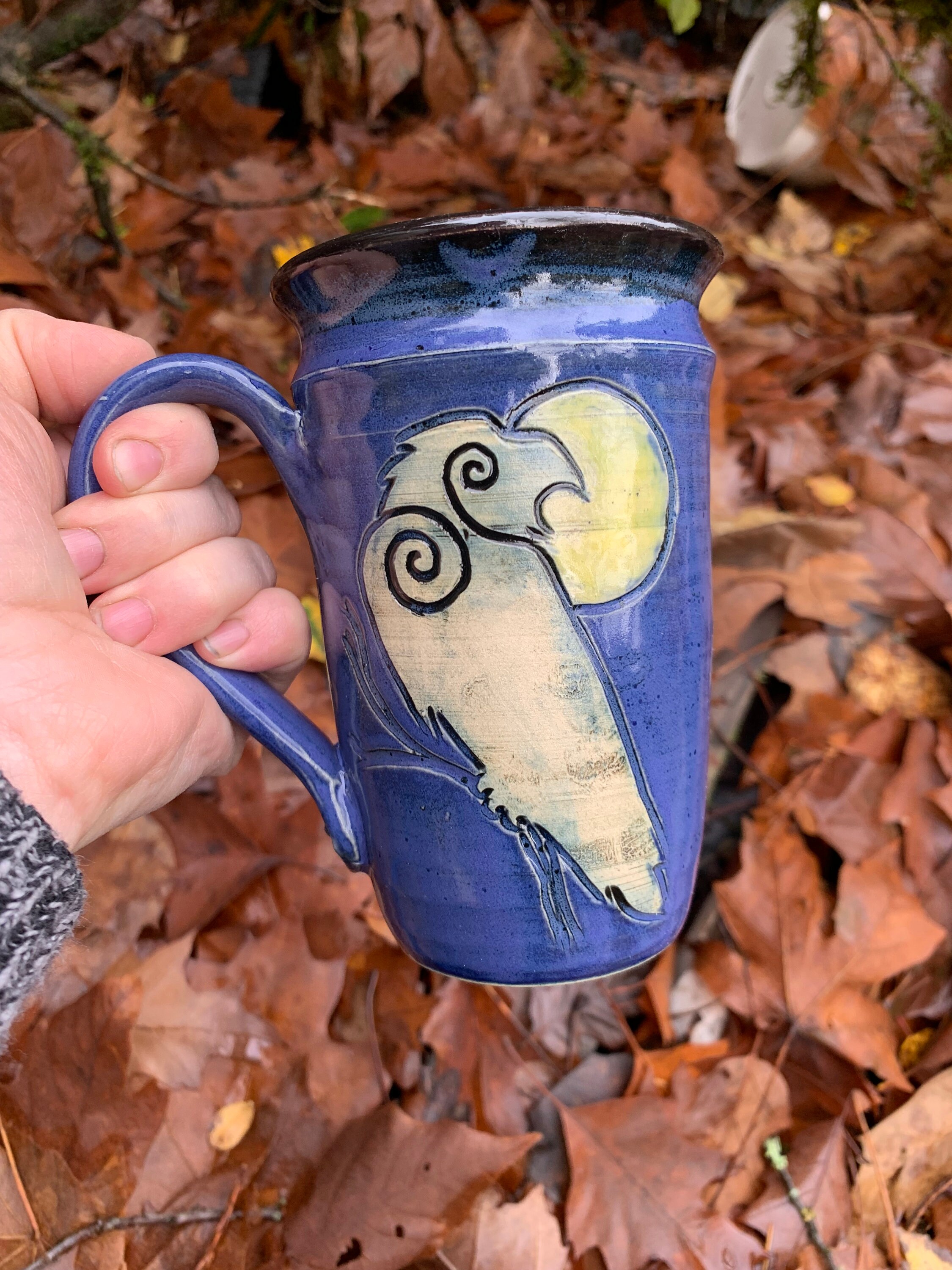 Raven Harvest Moon Mug - Etsy