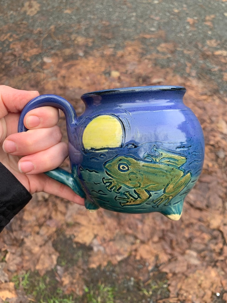 Frog and the Full Moon Cauldron Mug - Etsy