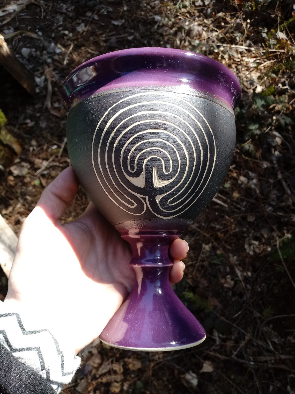 Minoan Goddess & Labrynth Chalice - Etsy