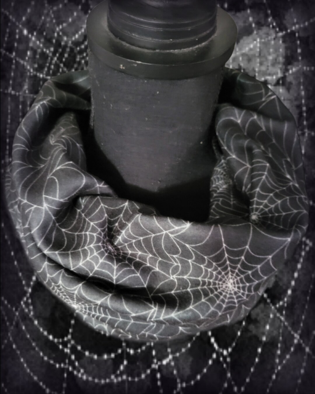Spiderweb Fleece Scarf - Etsy