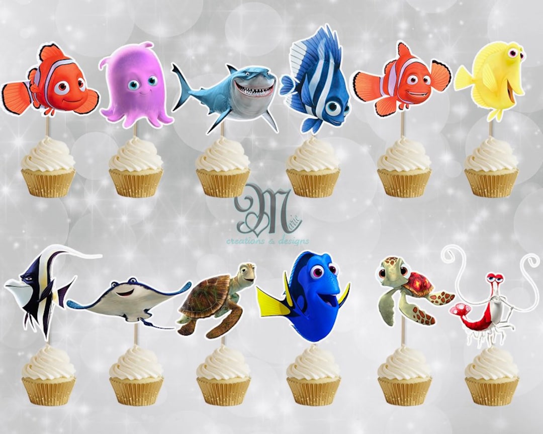 Finding Nemo Cupcake Toppers: Party Decorations - Etsy