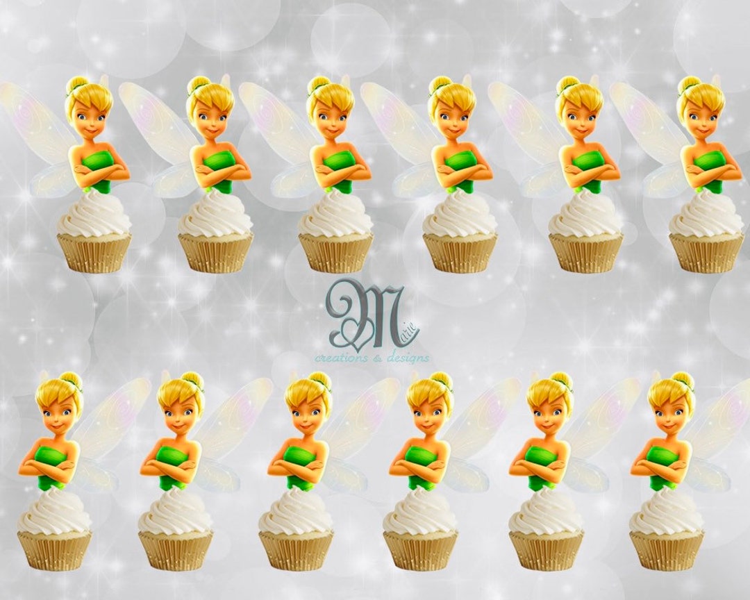 Tinkerbell Flower Cupcakes