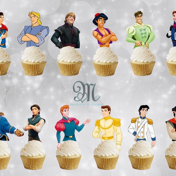 Prince Cupcake Toppers - Etsy