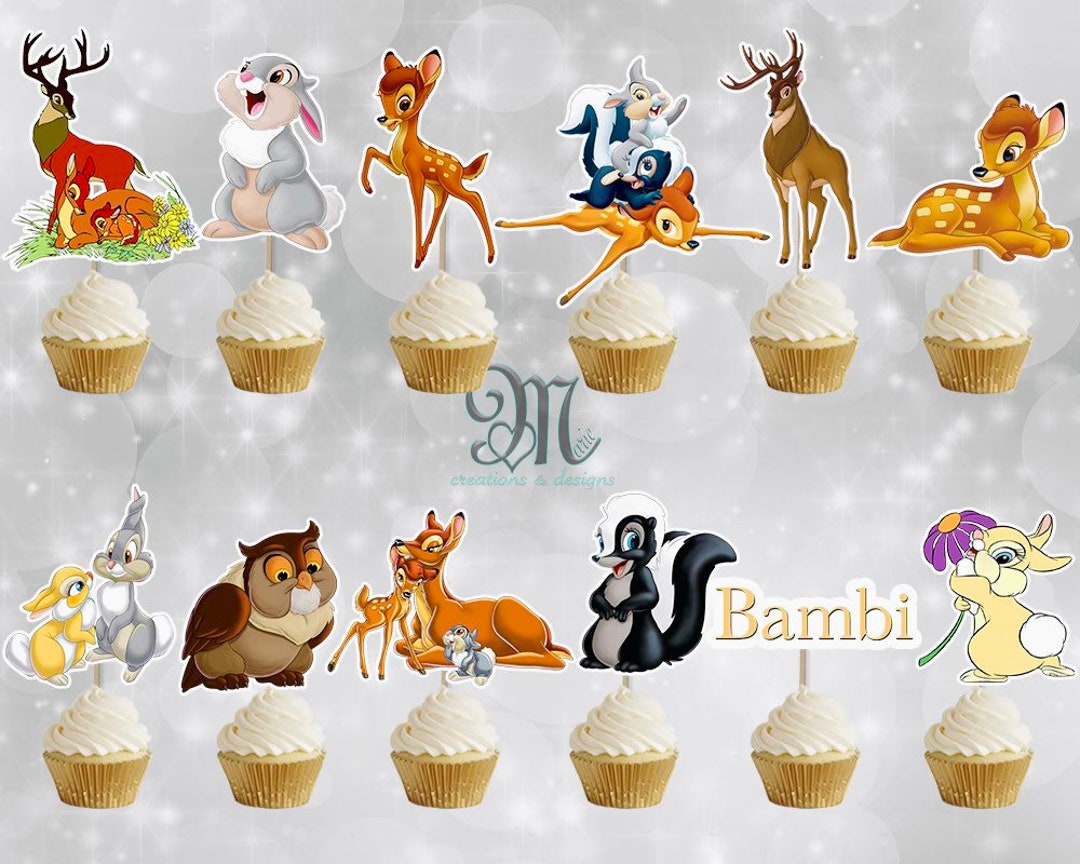 Bambi Birthday Party Cupcake Toppers - Etsy
