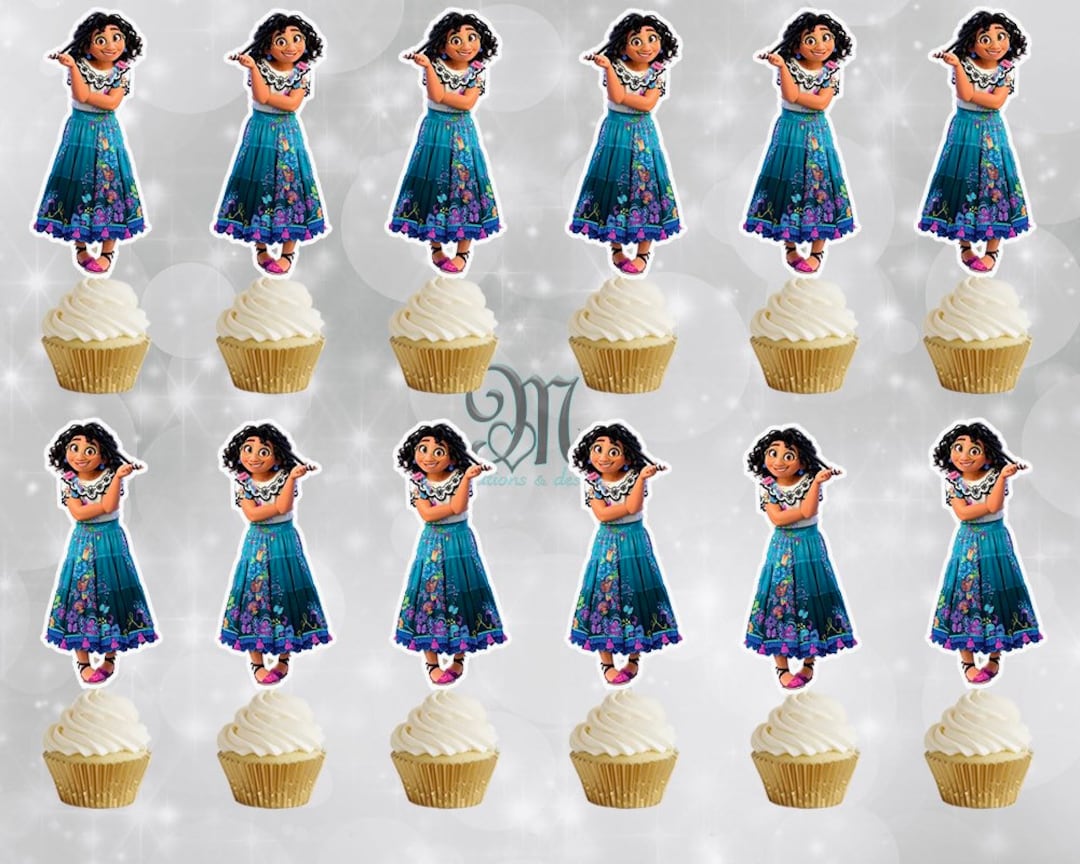 Mirabel Encanto Cupcake Toppers, Disney Encanto Cupcake Toppers - Etsy