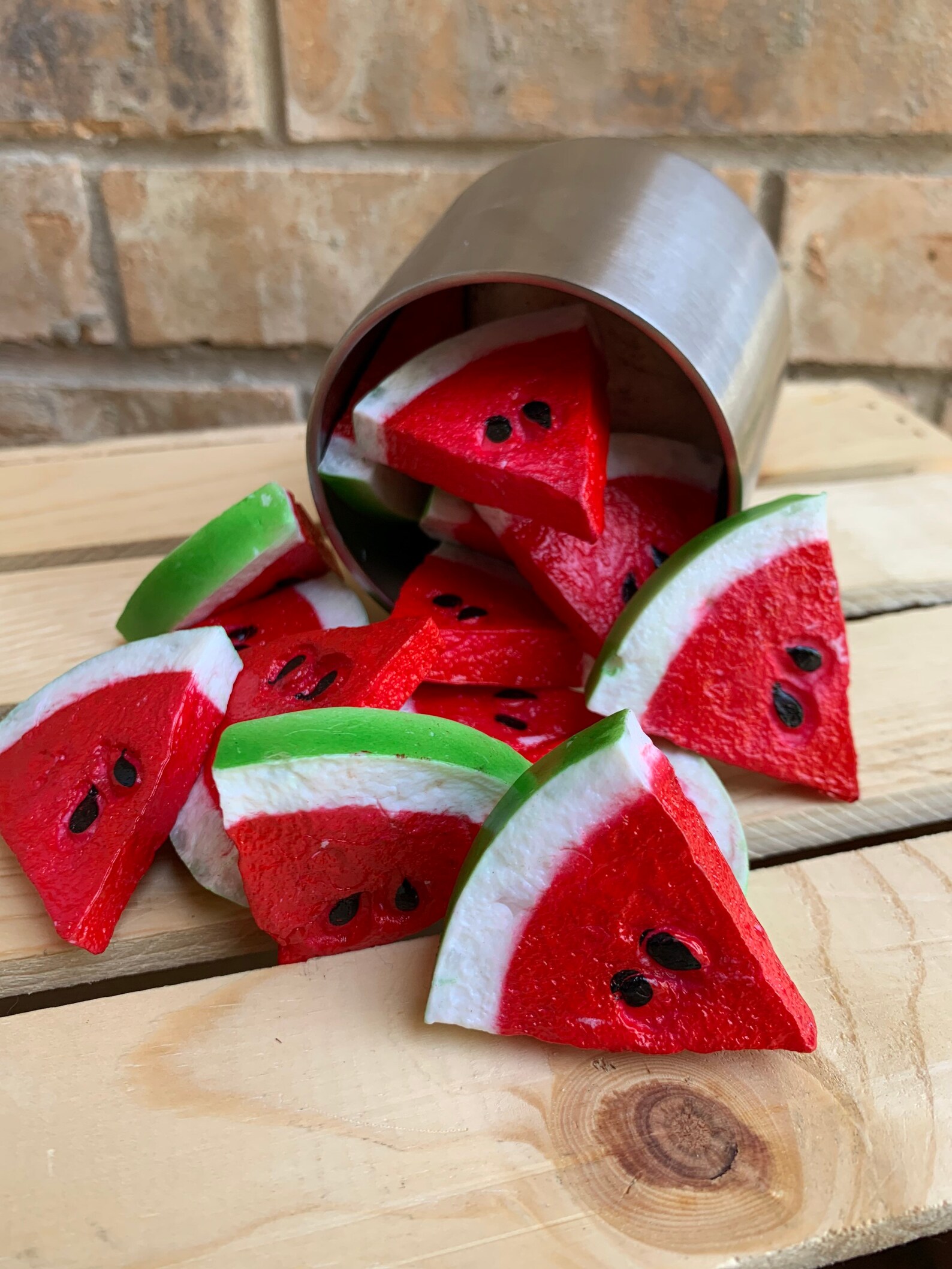 Faux Fruit Realistic Watermeon Pieces Wedges Slices - Etsy