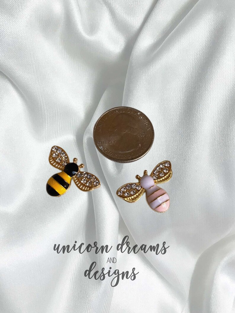 Faux Bling Bees, Metallic Sparkle Bees, Cabochons, Dollhouse ...