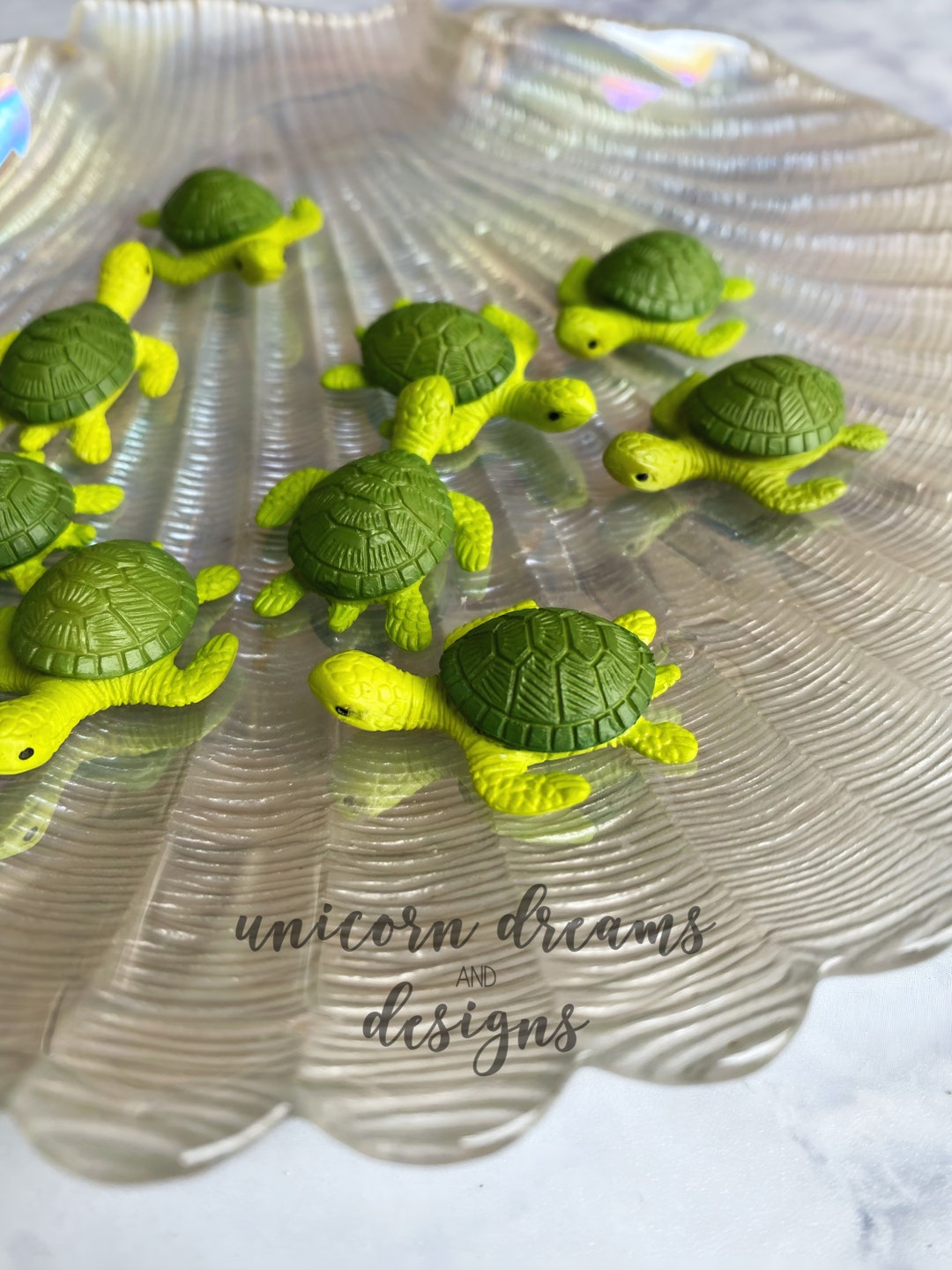 Faux Turtles, Realistic Sea Turtle Figures, Tropical Animal Cabochons ...