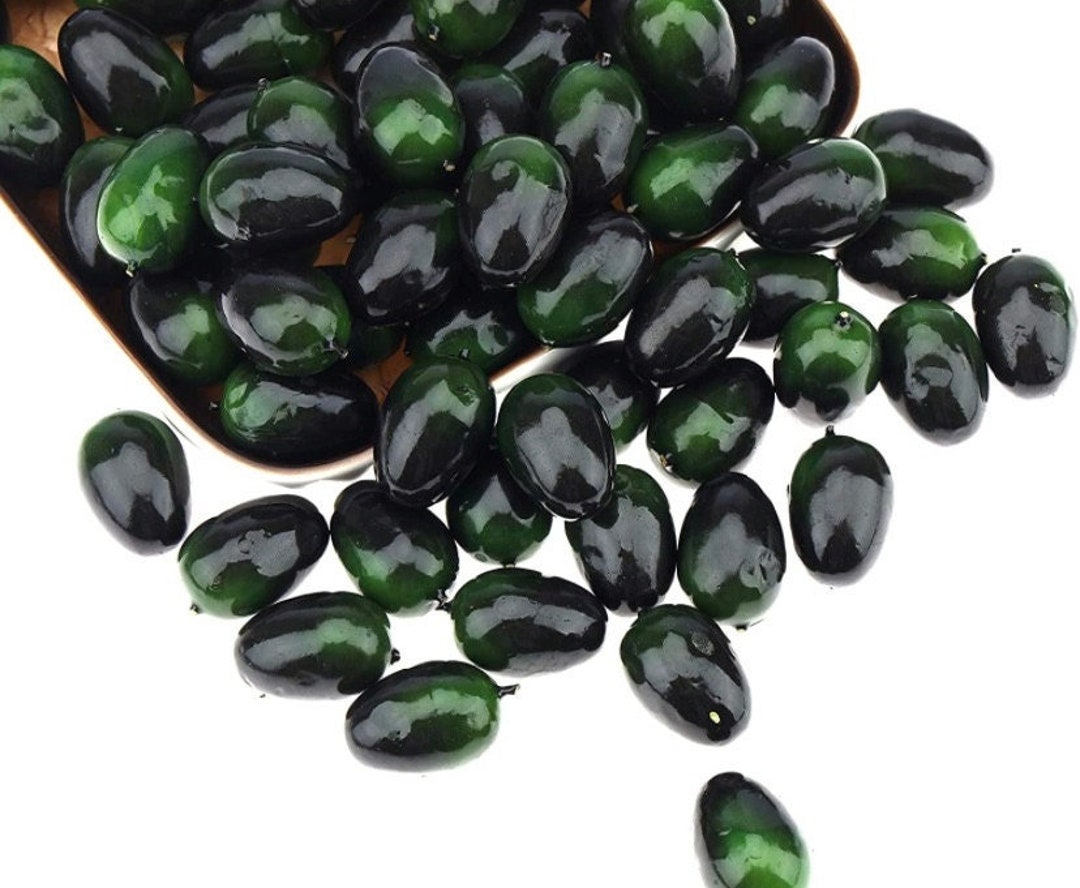 Faux Fruit, Realistic Olive Pieces Wedges Slices, Cabochons, Dollhouse ...