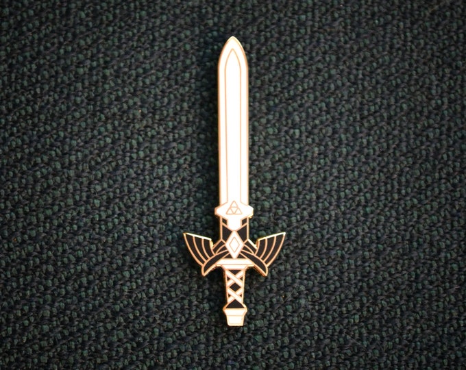 Monochrome Master Sword Pin - Etsy