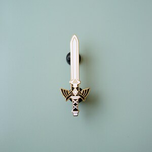 Monochrome Master Sword Pin - Etsy
