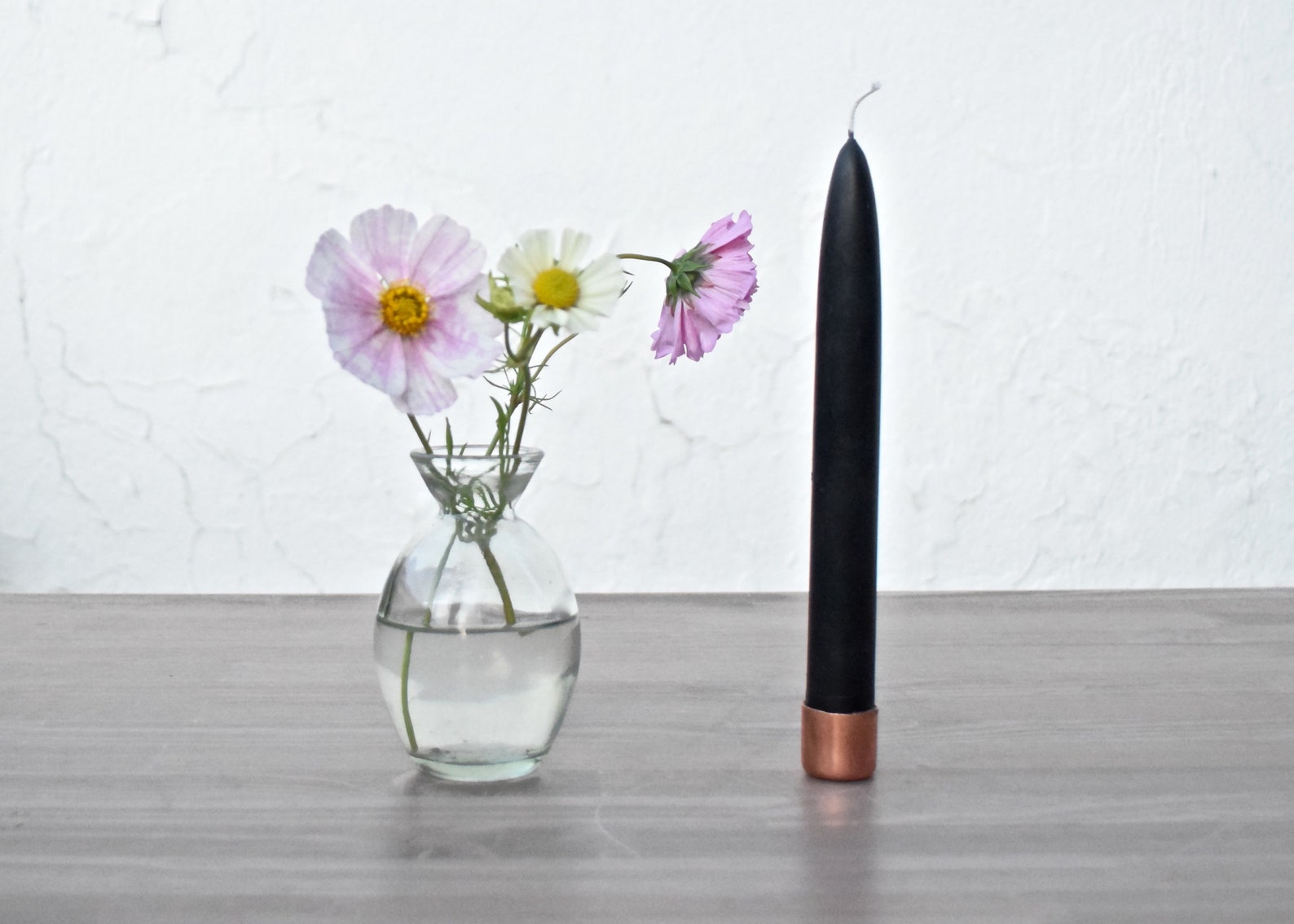 Beeswax Tapers Black Beeswax Candles Pair of 2 // Tapers - Etsy