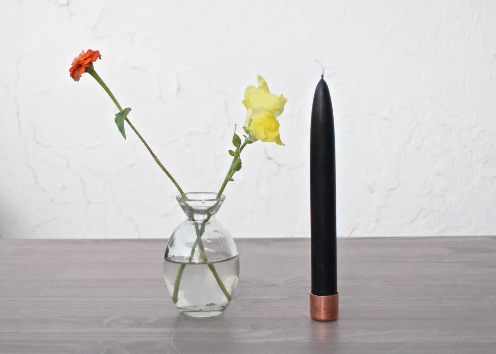 Beeswax Tapers Black Beeswax Candles Pair of 2 // Tapers - Etsy