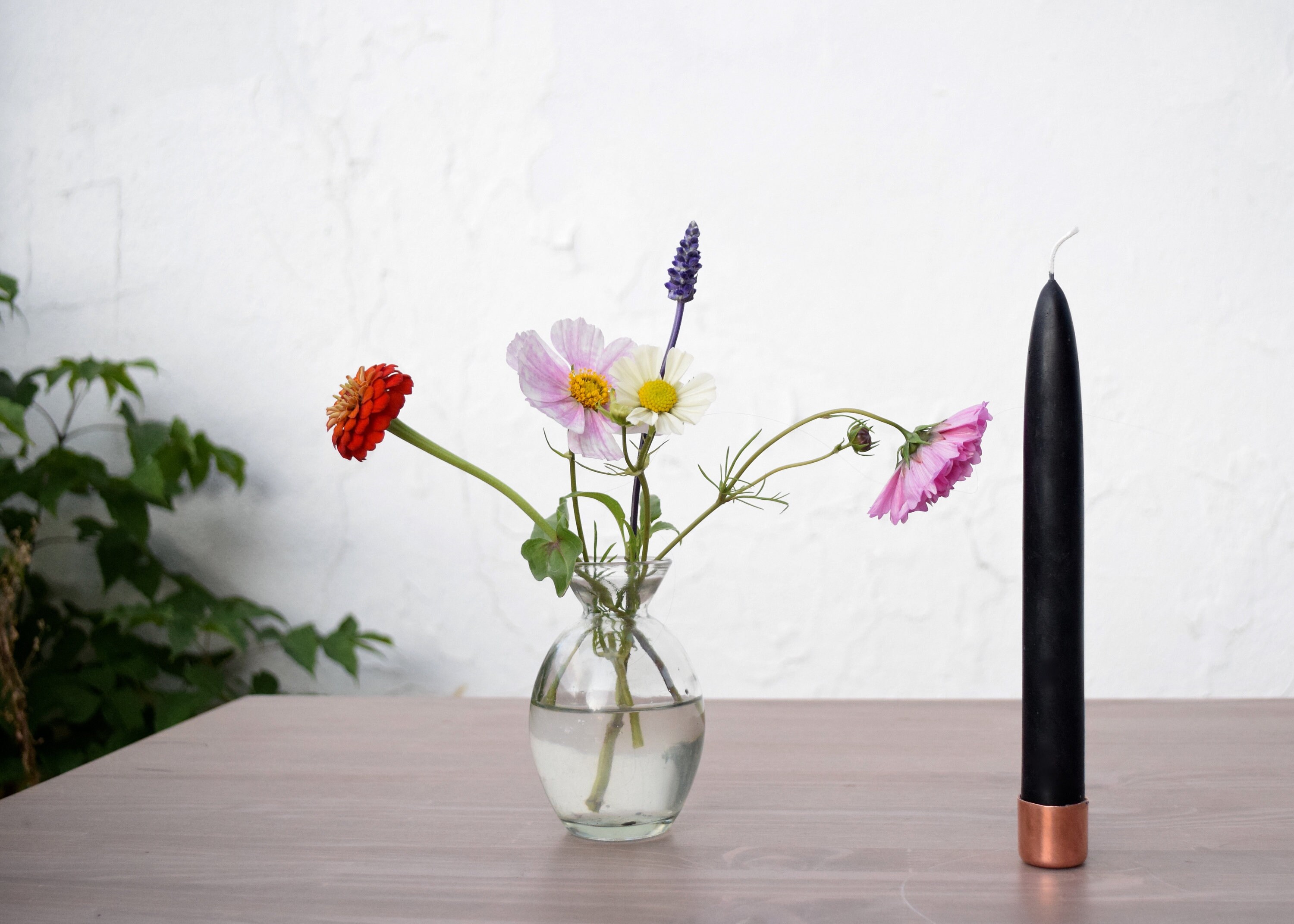 Beeswax Tapers Black Beeswax Candles Pair of 2 // Tapers - Etsy