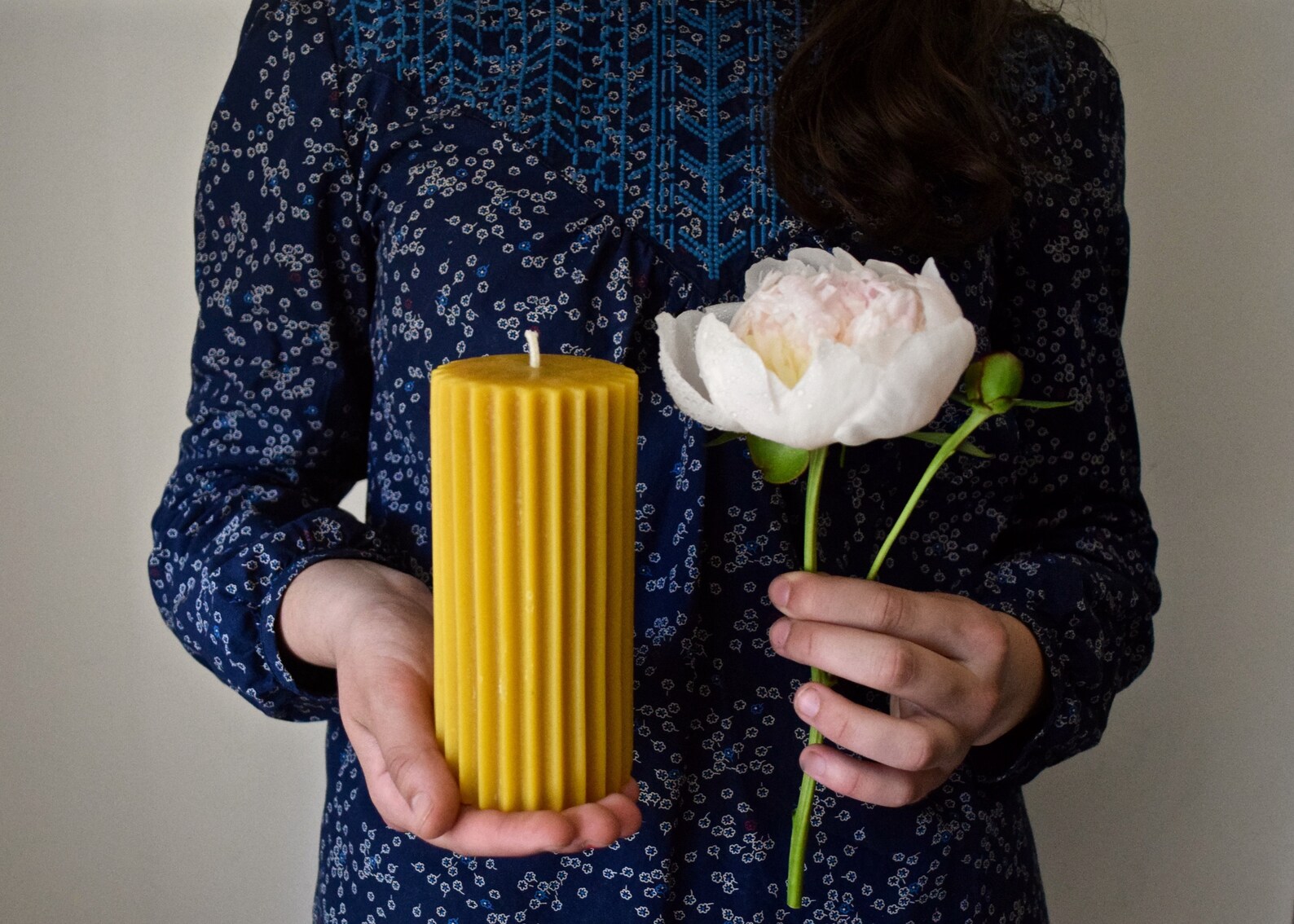 Fluted Pillar Candles/ Candle Pillar Candle Beeswax Candles - Etsy