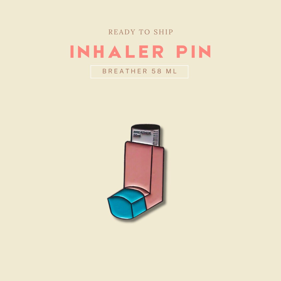 Inhaler Pin | Fun and Quirky Enamel Pin | Limited Edition | Breather ...