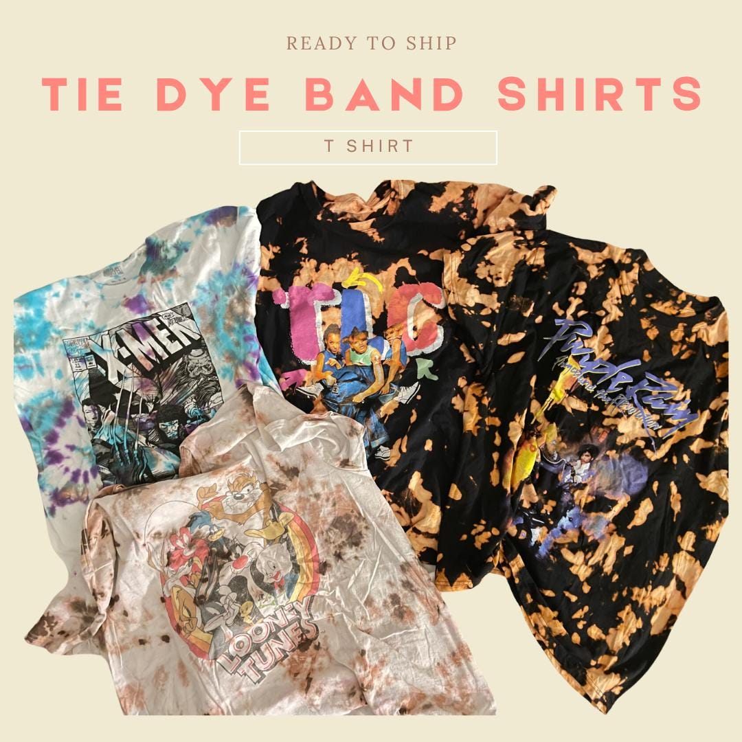 Custom Tie-dye Band T-shirts: Rodzilla, Biggie, TLC & More – One-of-a ...
