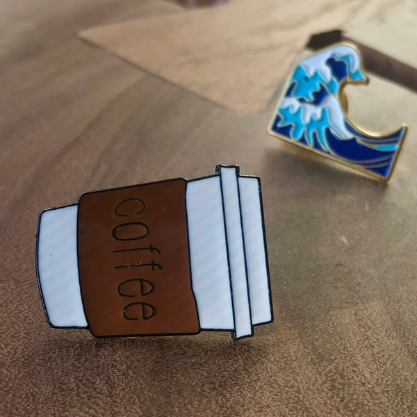 Enamel Pin Coffee - Etsy
