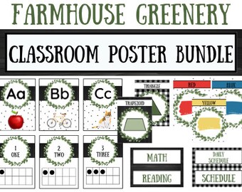 BOHO FARMHOUSE Hand Signal Posters, Editable Classroom Communication ...