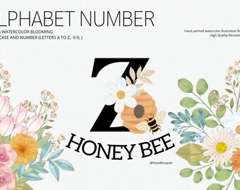 Bee Alphabet G-L Clip Art-instant Download-digital Clipart Alphabet ...