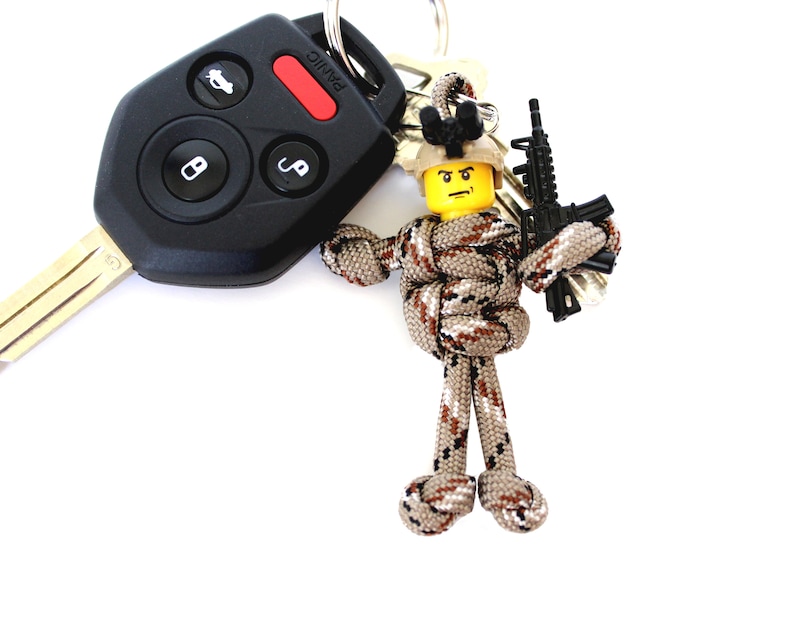 US Army Marine Soldier Keychain Zipper Pull W/m4 Carbine - Etsy