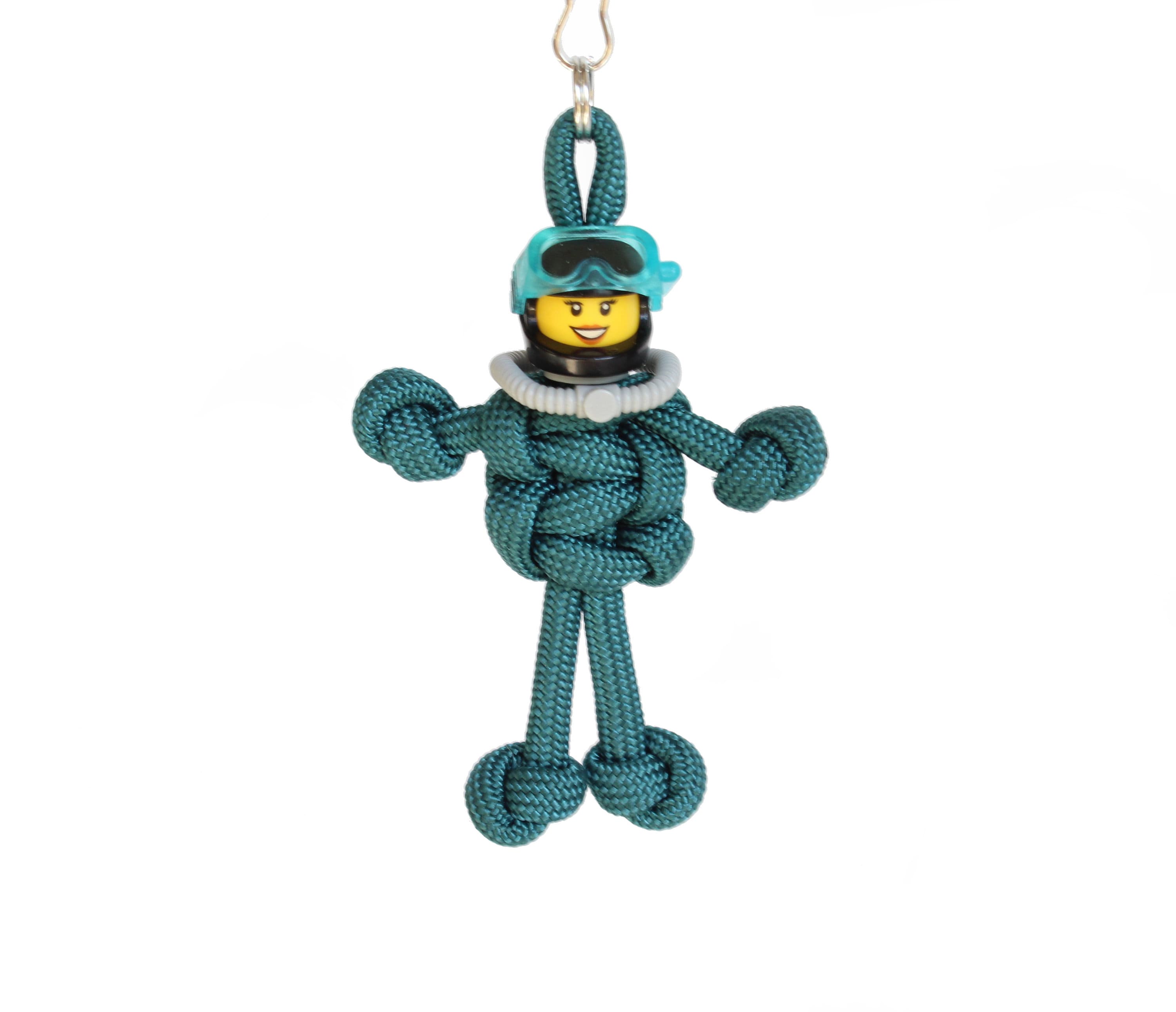Scuba Diver Female Paracord Keychain Zipper Pull Scuba - Etsy