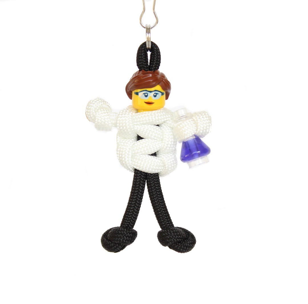 Female Medical Laboratory Scientist With Flask Keychain, Lab Tech Gift ...