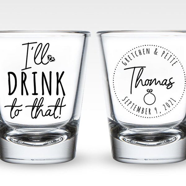 Wedding Shot Glasses - Etsy