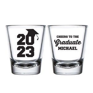 Personalized Graduate Shot Glasses, Graduation Party Shot Glass Favors ...