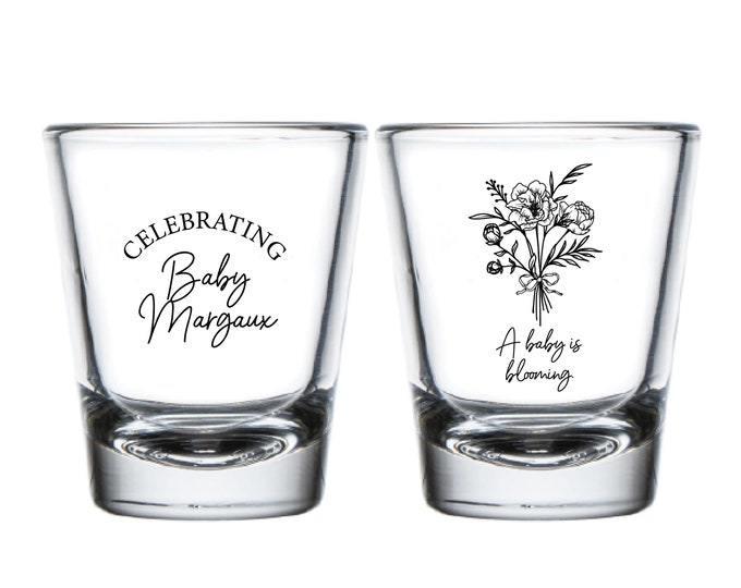 It's Almost Done We're on Cloud 9 Baby Shower Shot Glasses, Custom Full ...