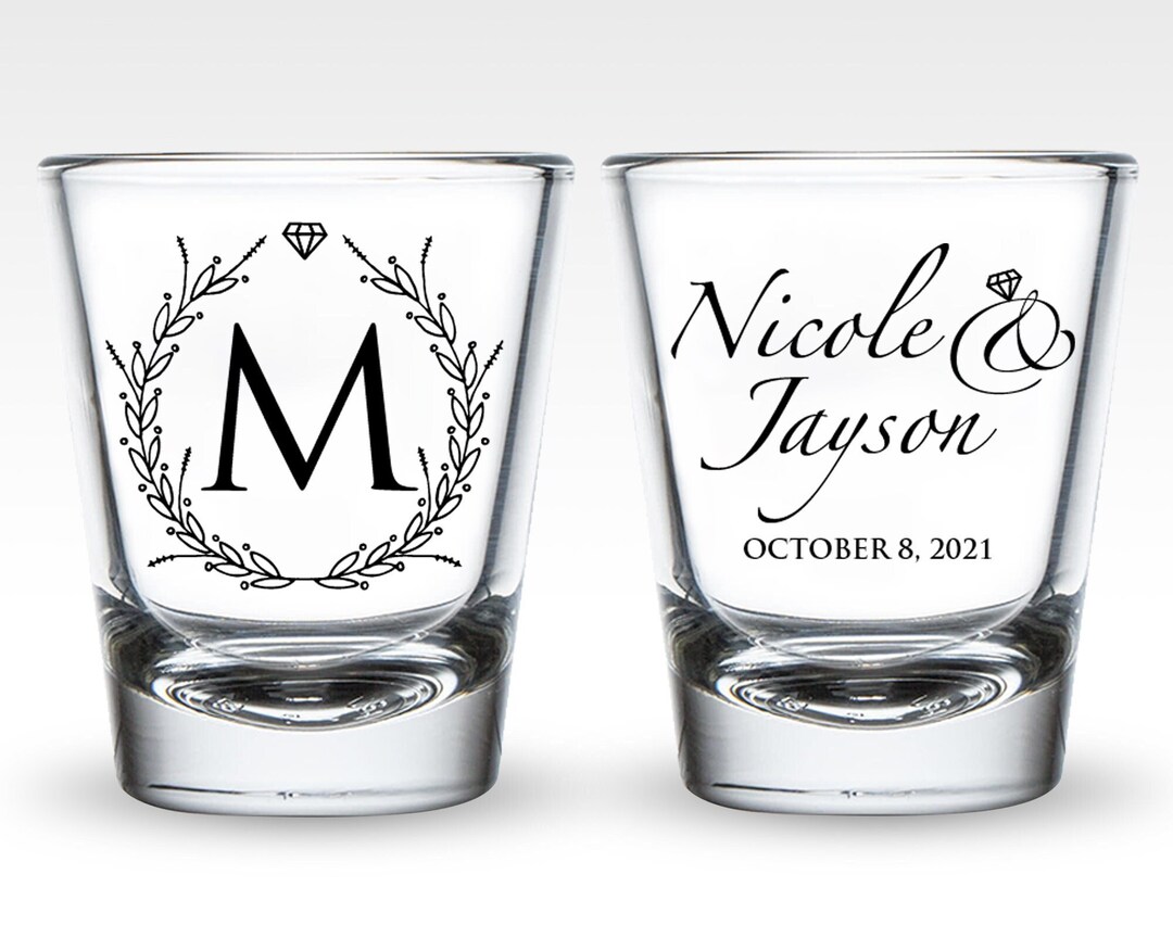 Personalized Wedding Shot Glasses Shot Glasses as Wedding - Etsy