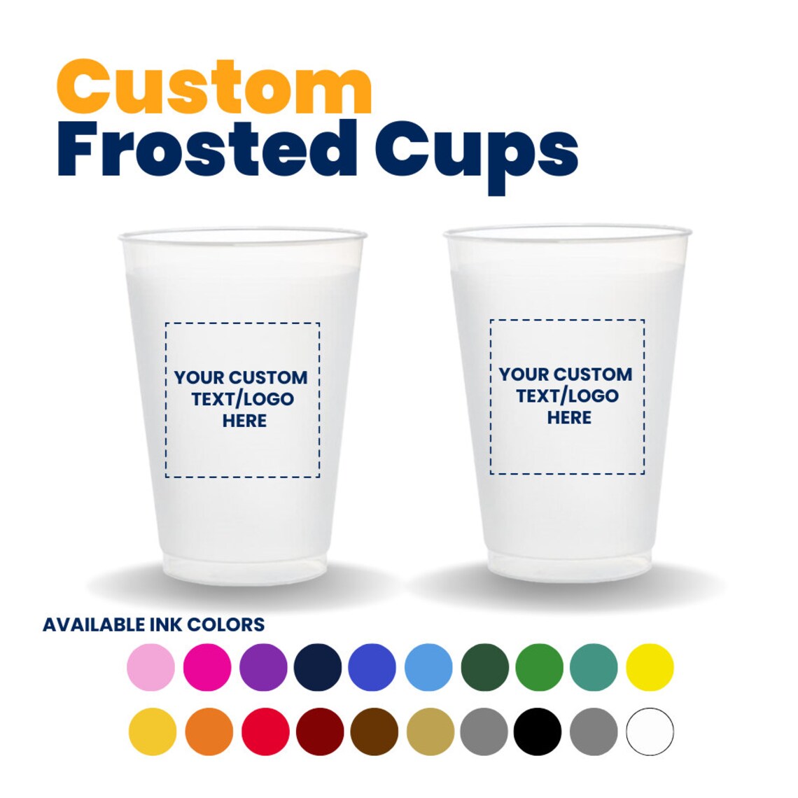 Custom Baby Shower Frosted Cup, Personalized Frosted Cups as Baby ...
