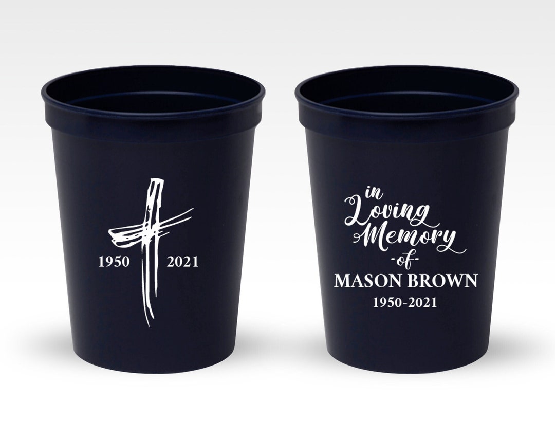 In Loving Memory Stadium Cups, Funeral Stadium Cups, Memorial Stadium ...