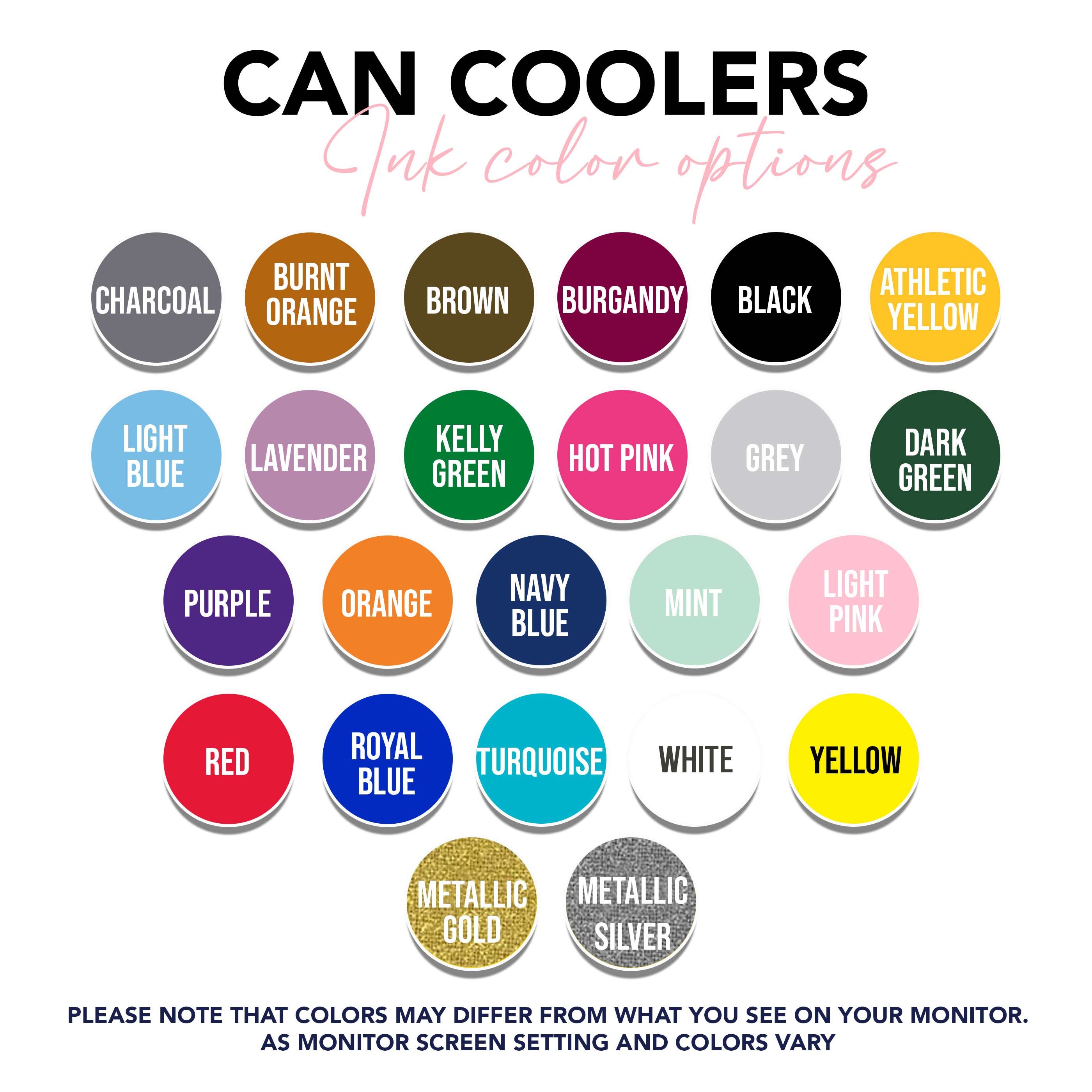 Customized Slim Can Coolers Personalized Slim Can Coolers - Etsy